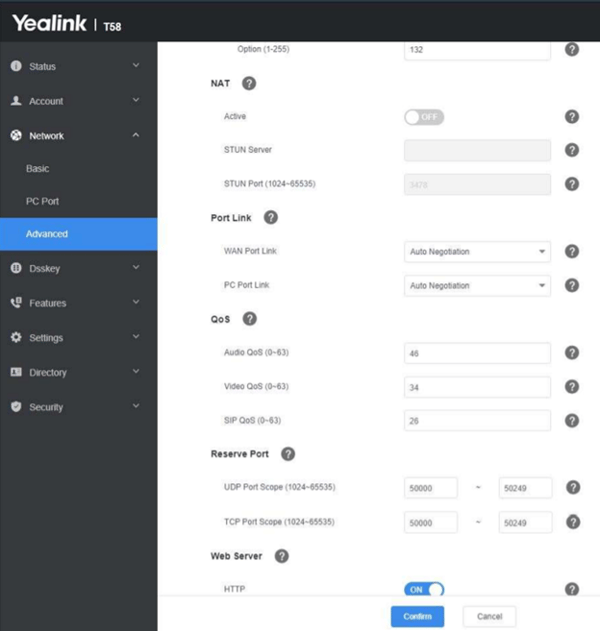 Yealink T-series Configuration Guide